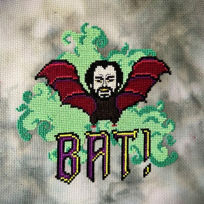Bat WWDITS Laszlo Cross Stitch PDF Pattern Bats. - Etsy
