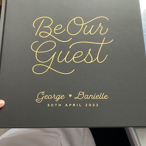 Wedding Guest Book Formal Wedding Hardcover Guestbook With - Etsy