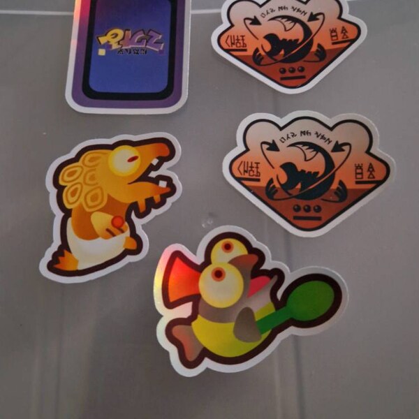 Splatoon Salmon Run Inspired Fan-art Badge Stickers + HOLOGRAPHIC ...
