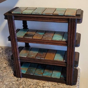 3x6 Copper Subway Tile LIMITED EDITION Mix of Color & Texture W/ Aqua ...