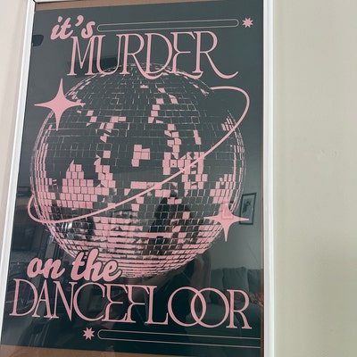 Murder on the Dancefloor Print Disco Ball Saltburn Music Poster Wall ...