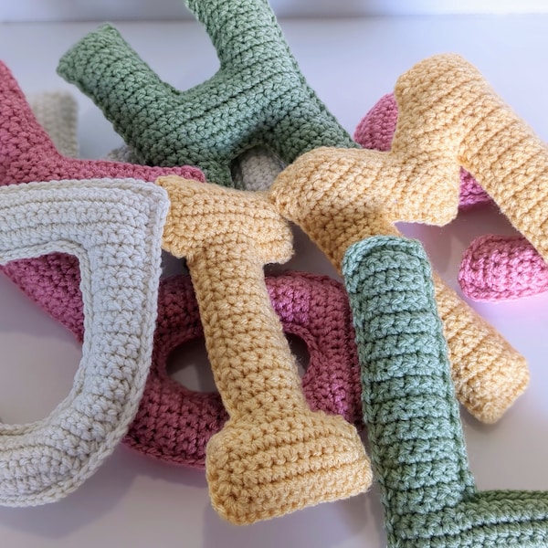 Crochet Alphabet Pattern, Soft Crochet Letters, Stuffed Amigurumi ...