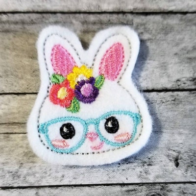 Bunny Feltie Bunny Kimmy Head Feltie Embroidery File - Etsy