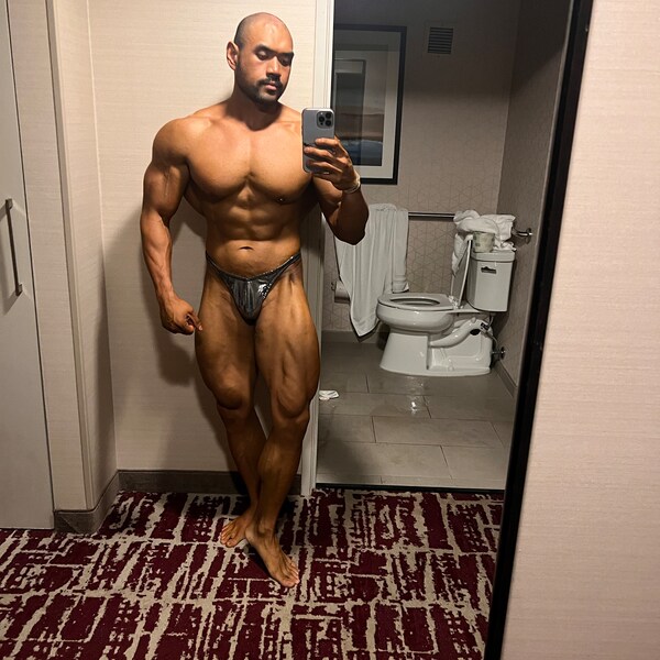 PRO Olympia,navy Lazer Bodybuilding Posing Trunk - Etsy