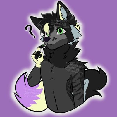 Fursona Coloring Page Smirk Pfp Icon Base Furry Digital Download DIY ...