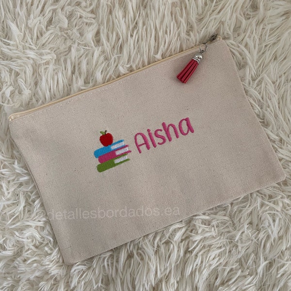 Apple Stack of Books Machine Embroidery Mini Design - Etsy