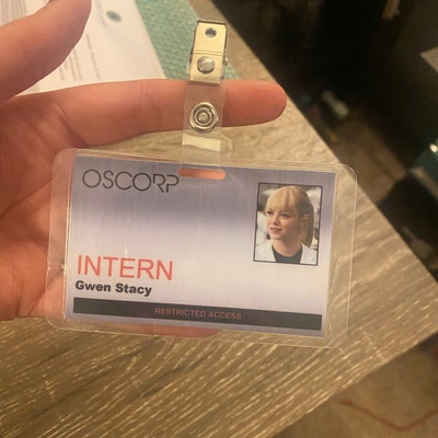 OSCORP Intern ID Badges Inspired by the Amazing Spider-man - Etsy