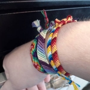Custom Chevron Thread Keychains Friendship Bracelet Bag - Etsy
