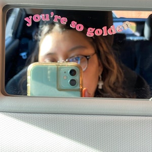 Car Mirror Decal You Look Good Car Mirror Sticker Rear View | Etsy