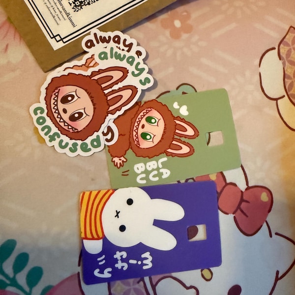 Cute Die Cut Sticker, Kawaii Japanese Lucky Charm Stickers, Waterbottle ...