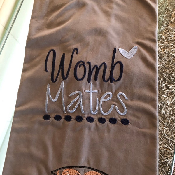 Womb Mates Machine Embroidery Design 4x4 5x7 6x10 Instant Download Baby ...
