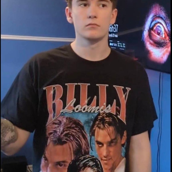 Retro Scream Billy Loomis Shirt, Let's Watch Scary Movie Shirt, Scary ...