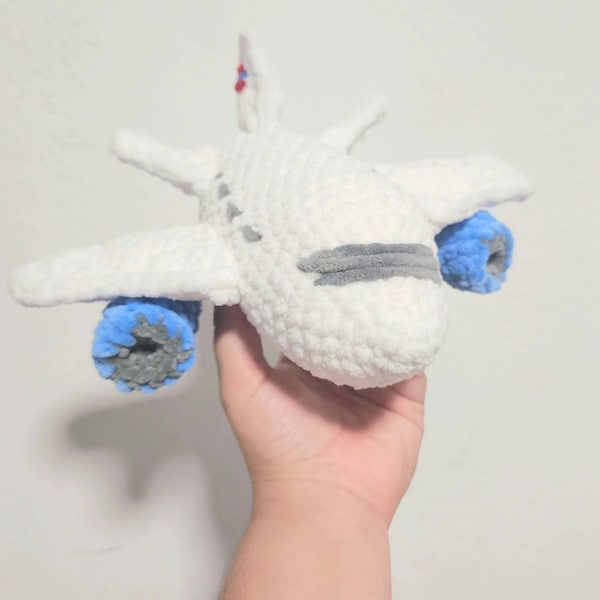 CROCHET AIRPLANE PATTERN, Plush Plane Toy Amigurumi Pattern, Crochet ...