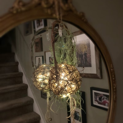 Quartz Fairy Lanterns Witch Lantern Vine Lantern Pixie Lantern Will O the Wisp Light Wiccan Home ...