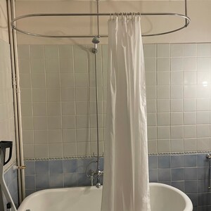 Oval Shaped 360 Degrees Shower Curtain Rod for Bathroom | Etsy