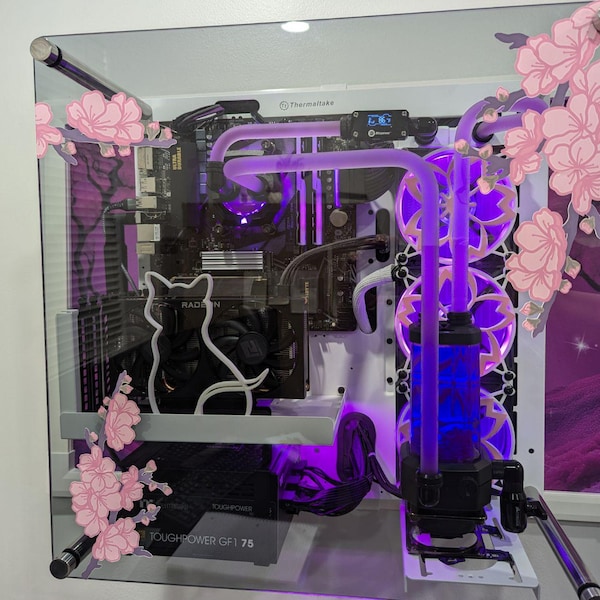 Kuromi My Melody Collection Dual Color Gaming Computer Fan Shroud ...