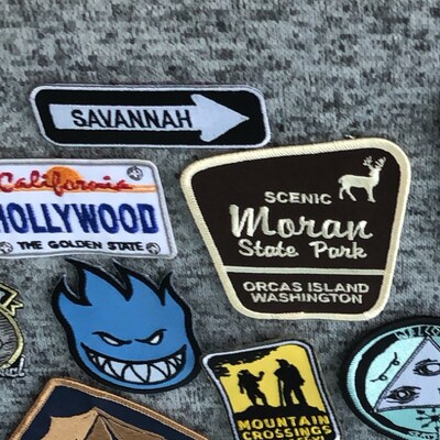 SAVANNAH ROAD SIGN Patch Embroidered Iron-on Applique One Way - Etsy