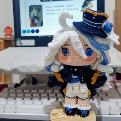 Crochet PDF Pattern: furina Chibi Amigurumi - Etsy