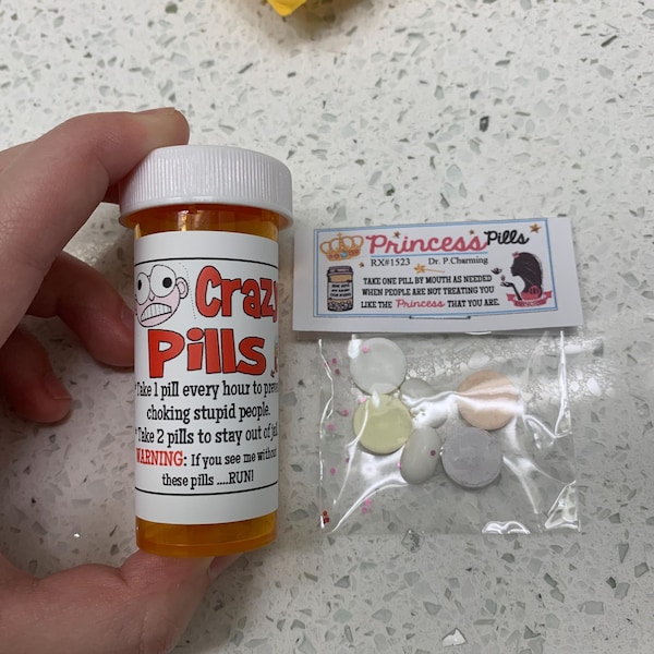 Gag Gifts -old Age, Nurse's Chill Pills, Mom's Anti Stress - Medicine ...