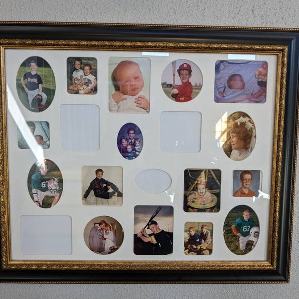 Picture Mat 16x20 Collage Keepsake Photo Mat Holds 20 Photos Choose ...