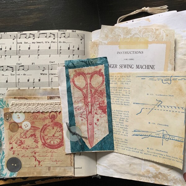 Mad About Sewing Paper Pack, Sewing Themed Papers, Printable Journal ...