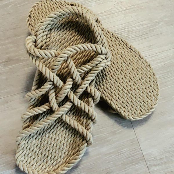 Handmade Rope Sandals - 2 Pair Savings Bundle - Mix and Match - Mens ...