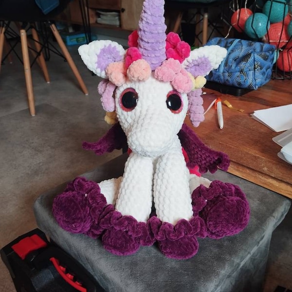 Alida the Unicorn Crochet Pattern PDF, Crochet Unicorn PATTERN, Crochet Unicorn - Amigurumi ...