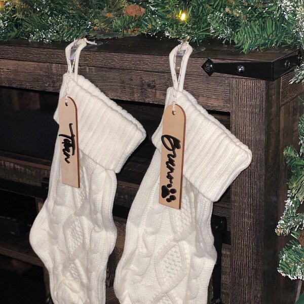 Personalized Stocking Tags, Custom Stocking Tags, Stocking Name Tags ...