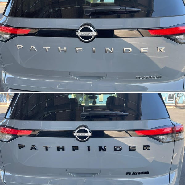 Pathfinder Gloss Black Overlay Emblem Fit 2022-2025 Nissan Rear ...