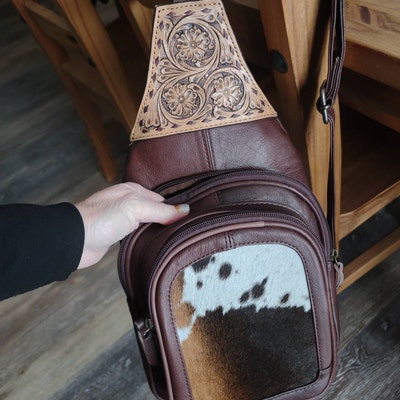 Tooled Cowhide Carry on Luggage - Etsy