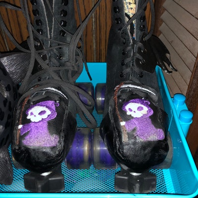 Leather Grim Reaper Roller Derby Toe Guards - Etsy