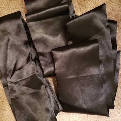 Satin Edge Scarf Satin Headband ,hair Protection, Long Satin Edge Scarf ...