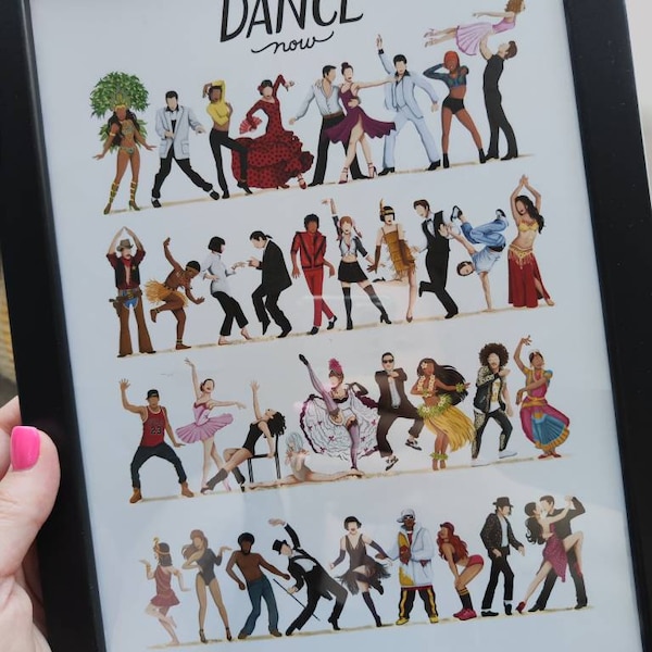 Everybody Dance Now Poster, Pop Culture Art Print, Gift for Her, Fun ...
