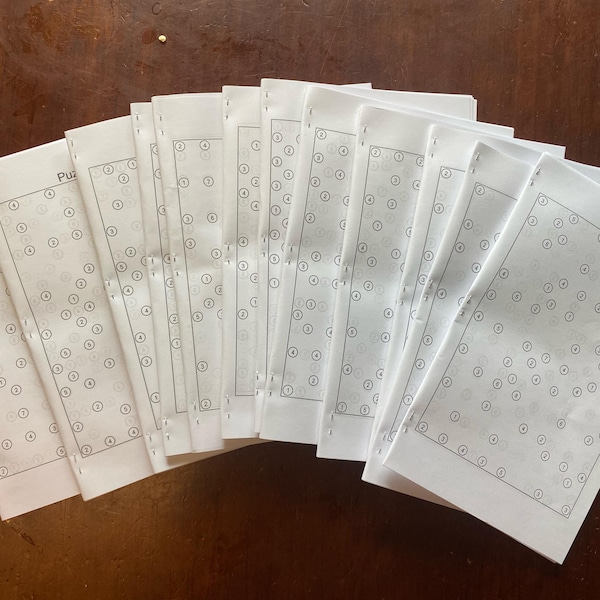 Shikaku Puzzles Printable PDF - Bundle of 1200 Japanese Puzzles With ...