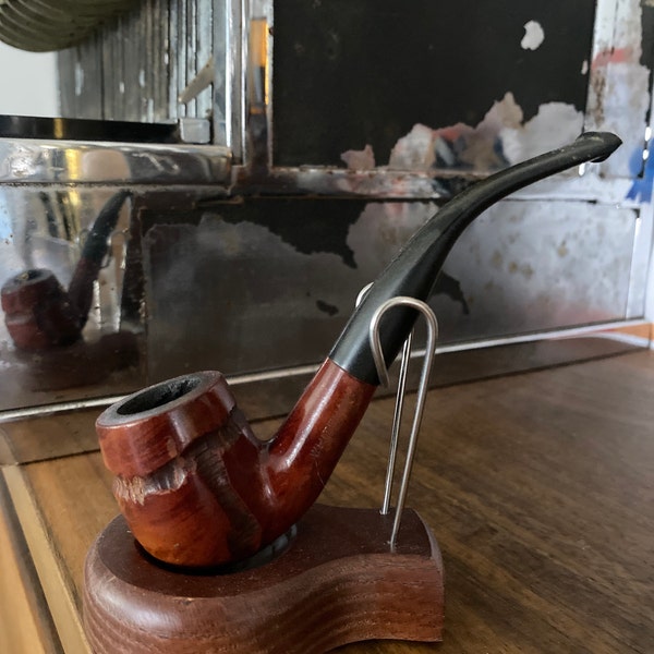 Smoking Pipe Holder for Smoking Pipe Hand Carved Rack Smokers Gift ...