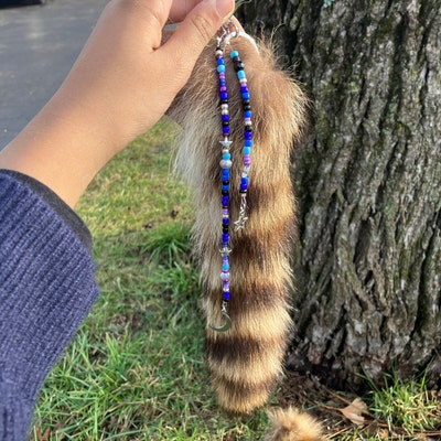 Custom Beaded Tail Keychain for Therians, Furries, Cosplay, Alternative ...