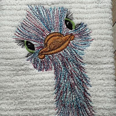 Machine Embroidery Designs Ostrich. 3 Sizes - Etsy