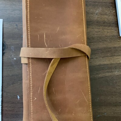 Leather Folder With Zipper, Leather Document Holder A3, Leather ...