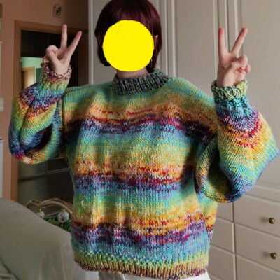 Hand Knitting Pattern the Jupiter Jumper - Etsy