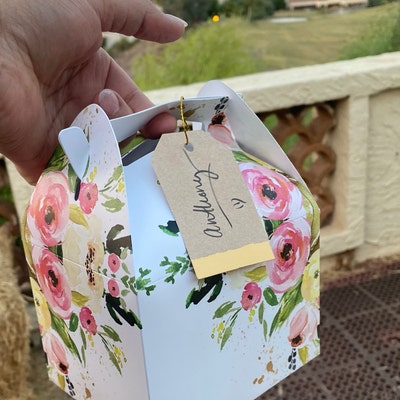 Bouquet Party Favor Boxes - Etsy