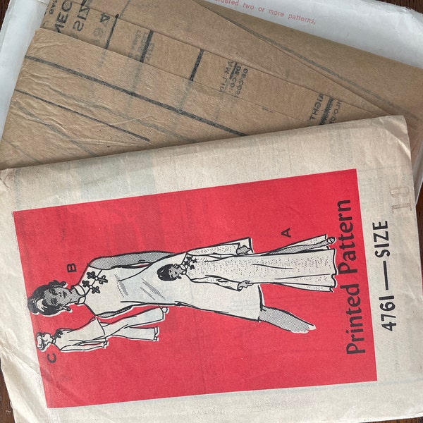 Vintage 1970's Mini Dress and Smock Pattern---simplicity 9800---size 8 ...