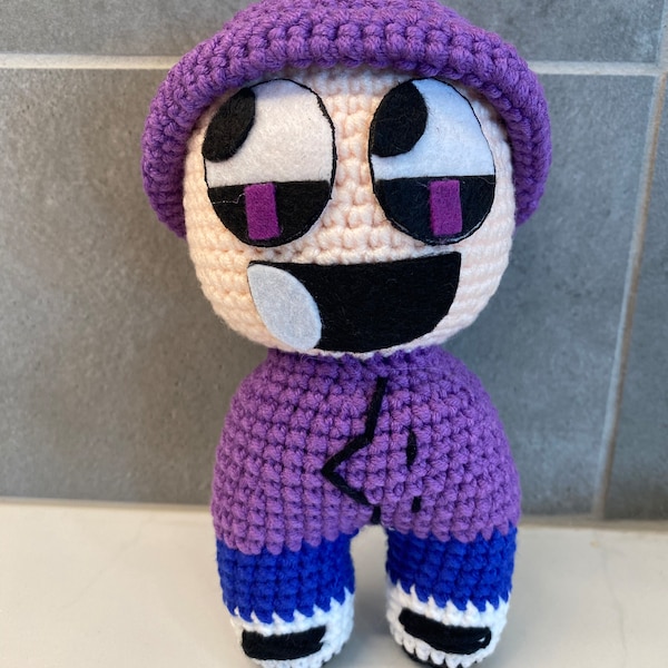 FNF Banzack Plush Toy, Banzack FNF Crochet Plush, Custom FNF Plush - Etsy