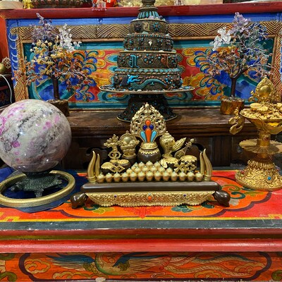Amazing Buddhist Enlightenment Glass Stupa / Himalayan Perfect K9 ...