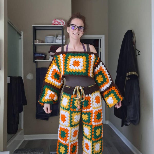 Granny Square Crochet Shrug Pattern: Beginner Friendly (PDF) - Etsy