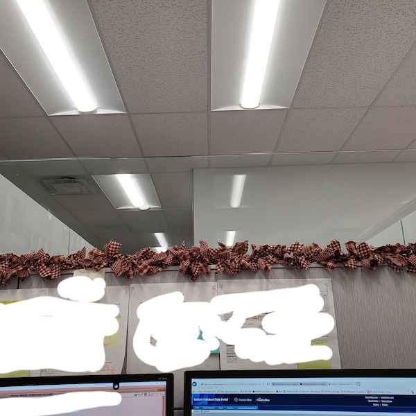 3 Foot Burgundy and Tan Garland Primitive Homespun - Etsy