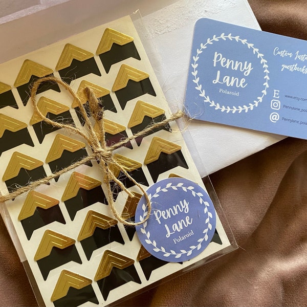 Photo Corner Stickers / Wedding Photo Guest Book Stickers/ Journal ...