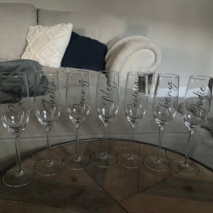 Handwritten Vinyl Lettering Glass Decal Personalised Wedding - Etsy UK