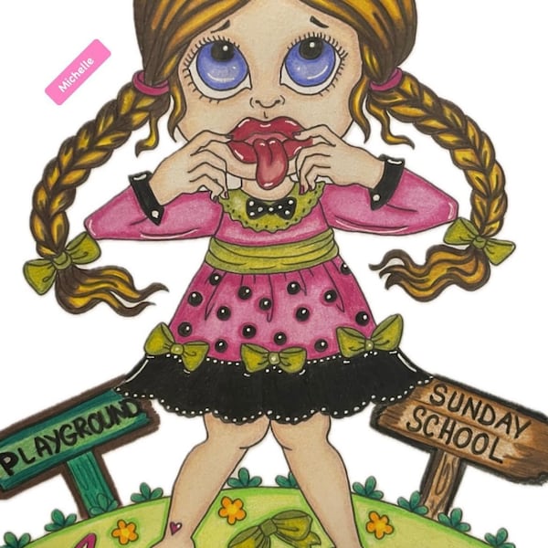 ROTTEN GIRLS Instant Download PDF Coloring Book of Rotten, Spoiled and ...