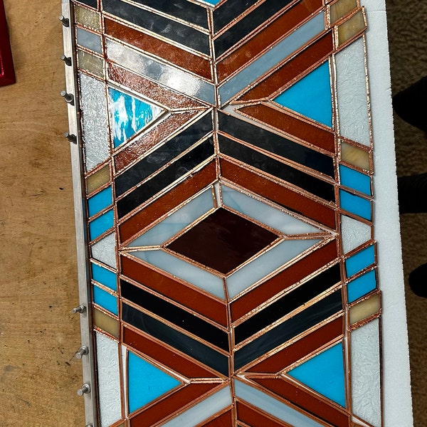 PATTERNS • Geometric Southwestern Stained Glass Pattern • Digital ...