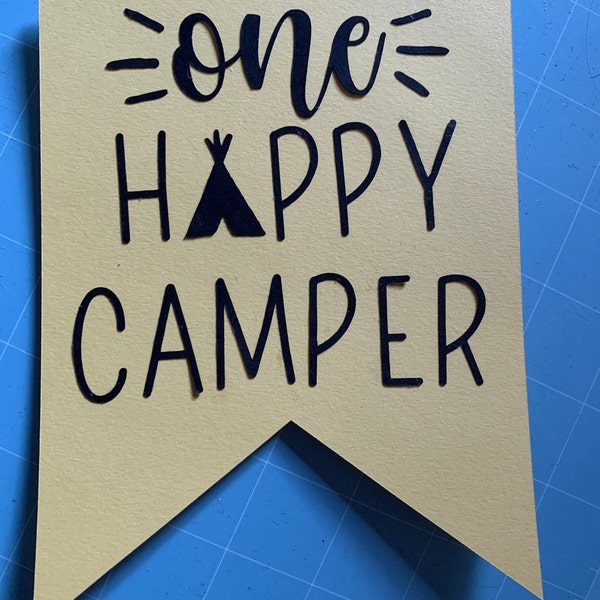 One Happy Camper Svg Png Dxf - Camping T Shirt Cut File - Silhouette ...